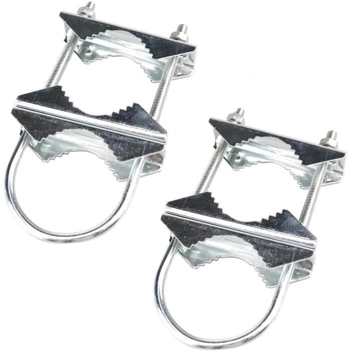 Hsthe Sea Lot de 2 colliers de serrage à double mât d'antennesupport ...