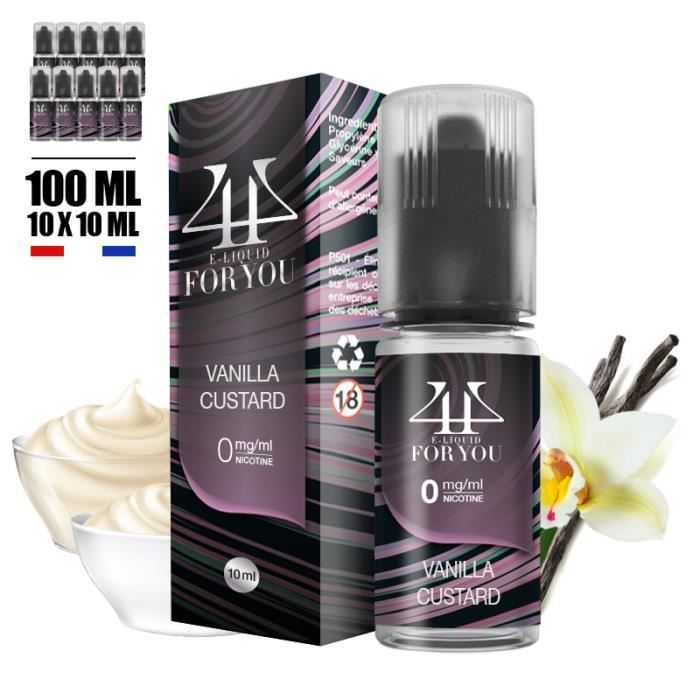 E-liquide pas cher - 100 ML saveur VANILLA CUSTARD avec 18MG de ...