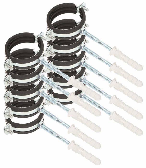 Collier de serrage avec joint en caoutchouc - Kotarbau - 2'' - Lot de ...