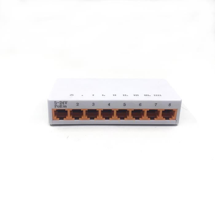 100 pièces - Commutateur Gigabit OEM à 8 ports, routeur Ethernet RJ45 ...