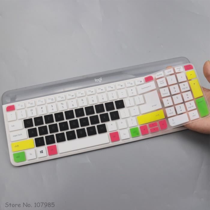 Bonbonnoir-Juste de protection pour clavier sans fil en silicone ...