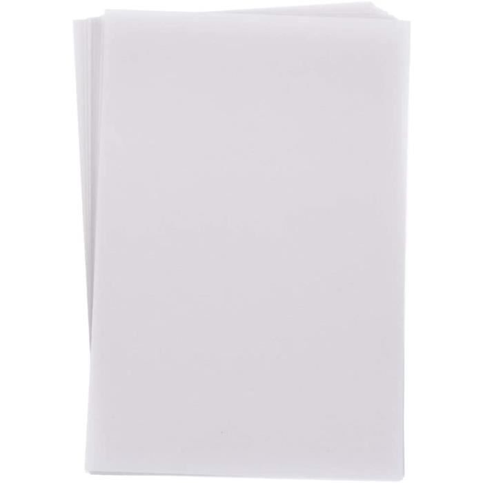 100 Feuilles de Papier Calque Blanc Rédaction Papier Vélin Feuilles de ...