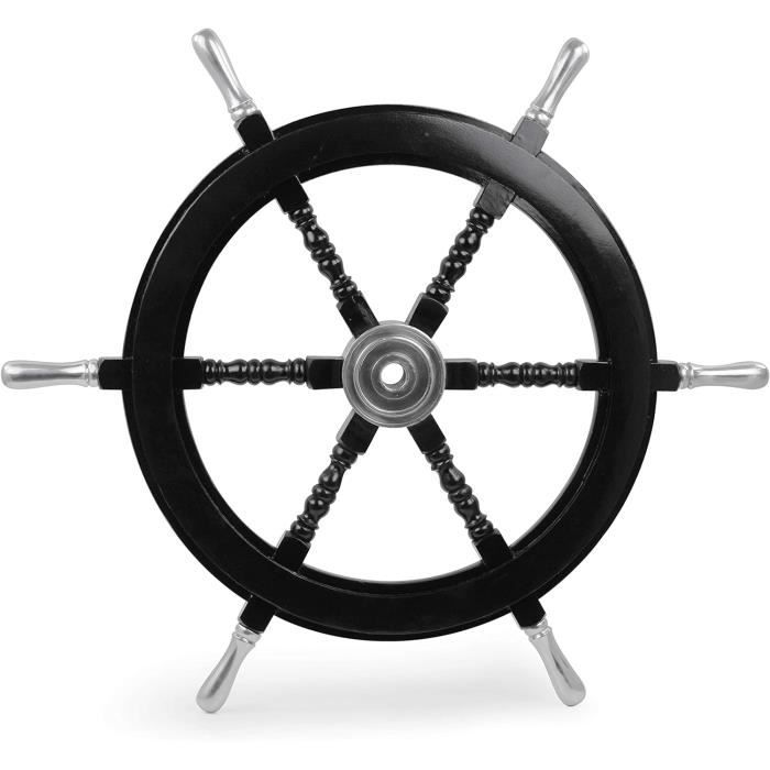 Roue De Bateau En Bois Nautique De Première Qualité | Décoration Et Cadeaux Muraux De Pirate 20 ...