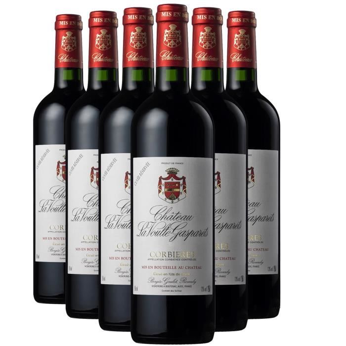 Corbières Cuvée Reservée Rouge 2021 - Lot de 6x75cl - Château la Voulte ...