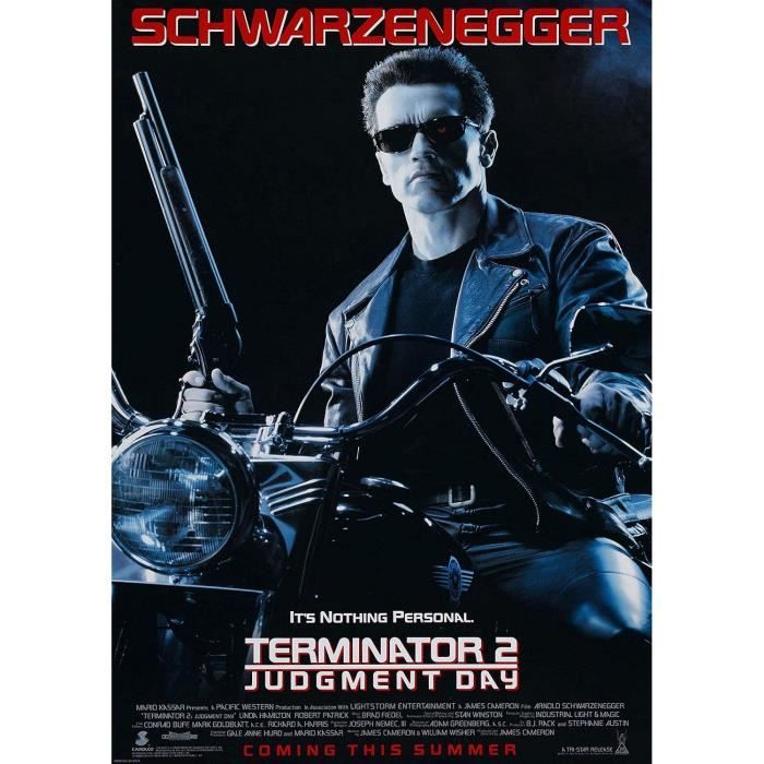 Poster Affiche Terminator 2 Classic 90S Movie[u2233] - Cdiscount Maison