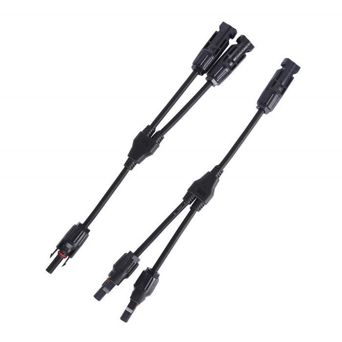 1 Paire de Type Y Connecteurs MC4 Solaire PV Câble Panneau Solaire ...