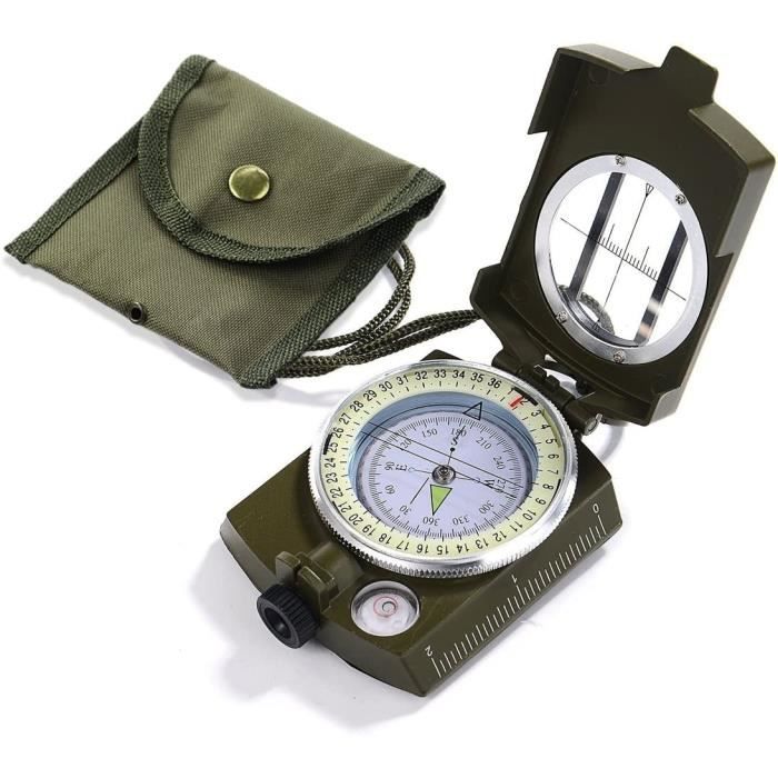 Compass Navigation étanche solide Boussole militaire pour randonnée ...