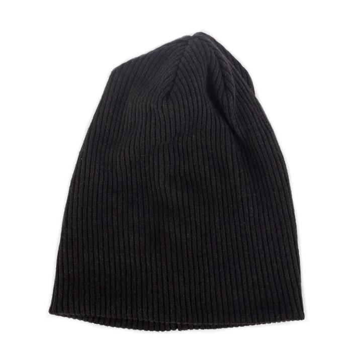 Bonnet tricoté pour homme et femme, solide, style Hip-Hop, automne ...