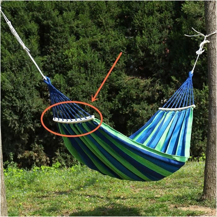 Hamac Portable - N825 - Bleu - Pour Jardin et Camping - Cdiscount Jardin