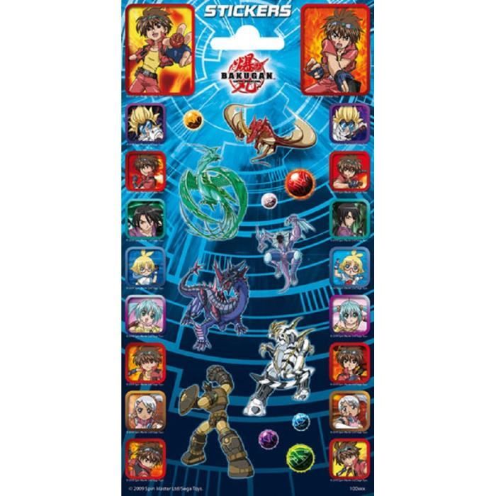 Bakugan Battle Brawlers Autocollants Stickers - Cdiscount Beaux-Arts et ...