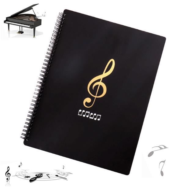 Dossier de rangement pour partitions de musique Format A4 30 pochettes ...