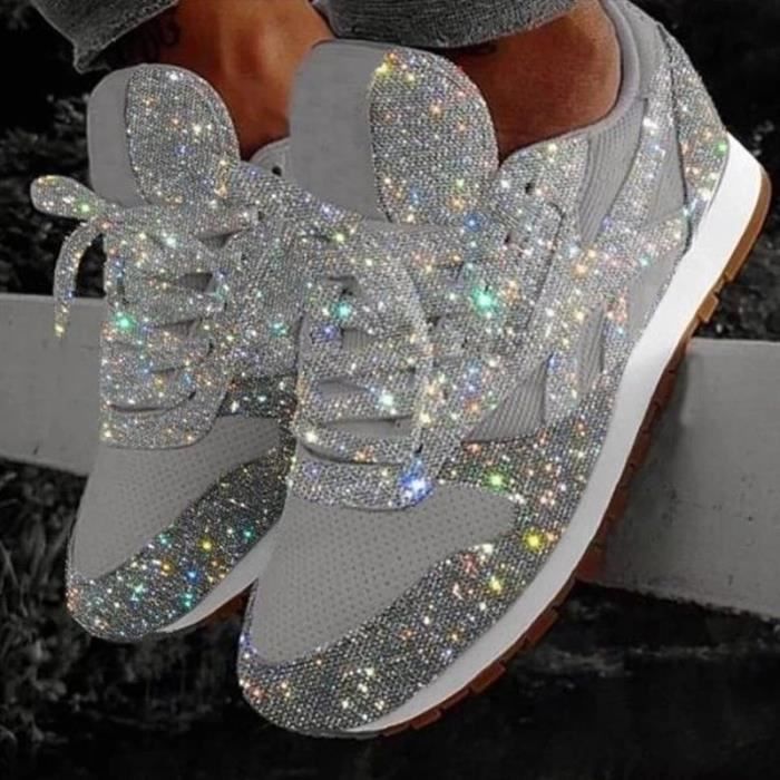 Baskets de Jogging pour femmes - REMYCOO - DH™ - Argent - Synthétique ...