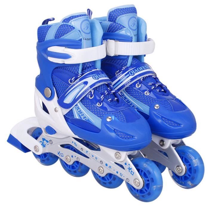 Roller Inline débutant PVC - Réglable du 27 au 32- Adolescents enfants ...