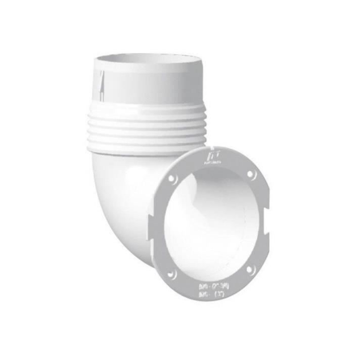 Manchon raidisseur coudé 3'' - PLASTIMO - 3'' et 70 mm - Extérieur ...