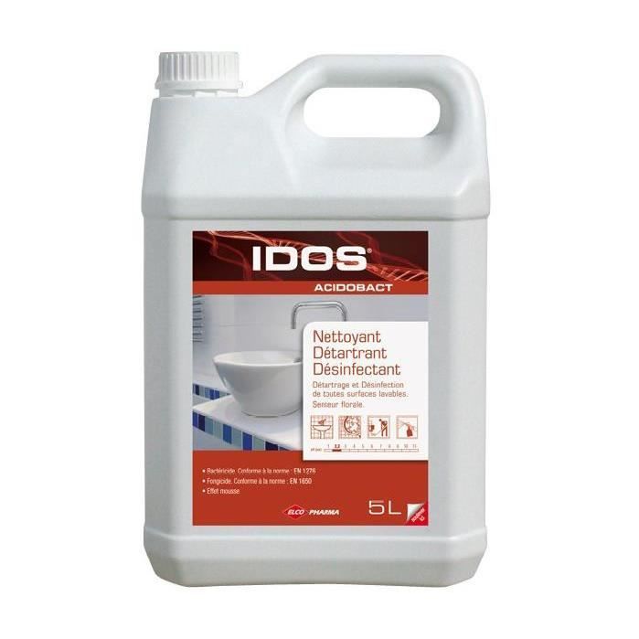 IDOS ACIDOBACT Nettoyant, détartrant, désinfectant, bactéricide et ...