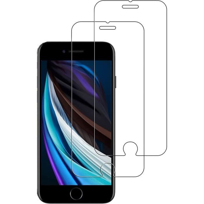 Lot De 2 Films De Protection D'Écran Compatibles Avec Iphone Se 3-2 (2022-2020) [4,7 Pouces ...