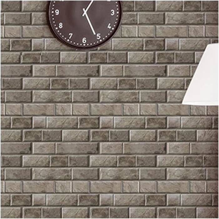 Stickers Cuisine Papier Peint En Brique Rouge Vintage, 11.8X11.8 ...