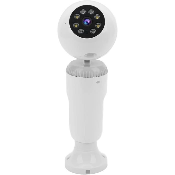 Caméra Ampoule Wifi Extérieure 3Mp Panoramique 360° Fisheye Caméra De ...