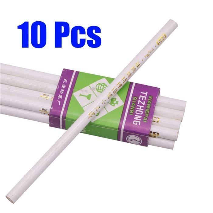 STYLO,10 Pcs--Lot de 5 crayons blancs à faire soi même, stylo à succion ...