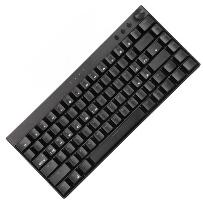 Clavier mécanique 82 touches rétroéclairage RVB 3 modes de connexion ...