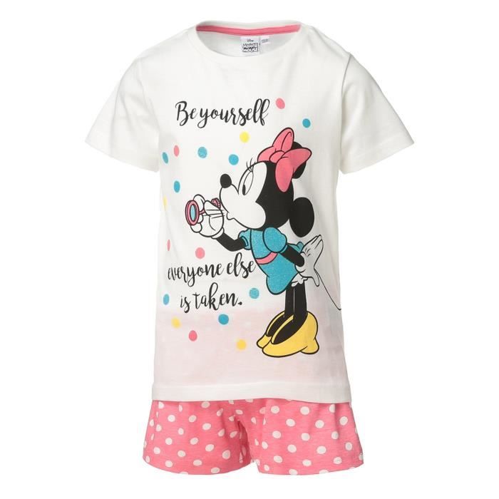 MINNIE MOUSE Pyjama Enfant Blanc - Cdiscount Prêt-à-Porter