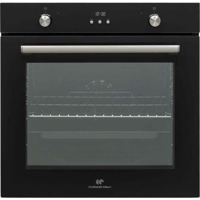 Four encastrable nettoyage catalyse - chaleur pulsée CONTINENTAL EDISON CEF78CB Noir - 59,5 x 57 ...