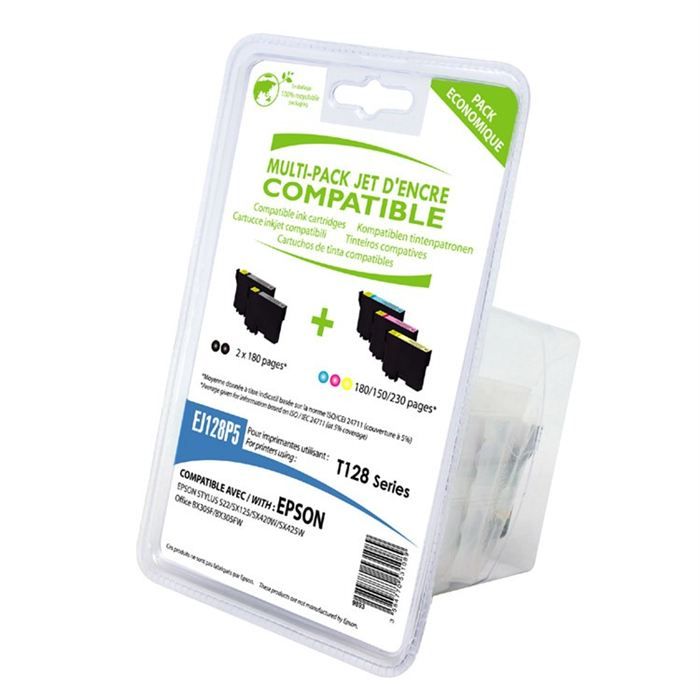Compatible - Pack de 5 cartouches d'encre - EPSON T1285 - Cdiscount ...
