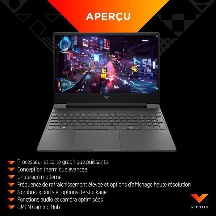 PC Portable Gamer HP Victus 15-fb0217nf - 15,6" FHD 144Hz - Ryzen 7 ...