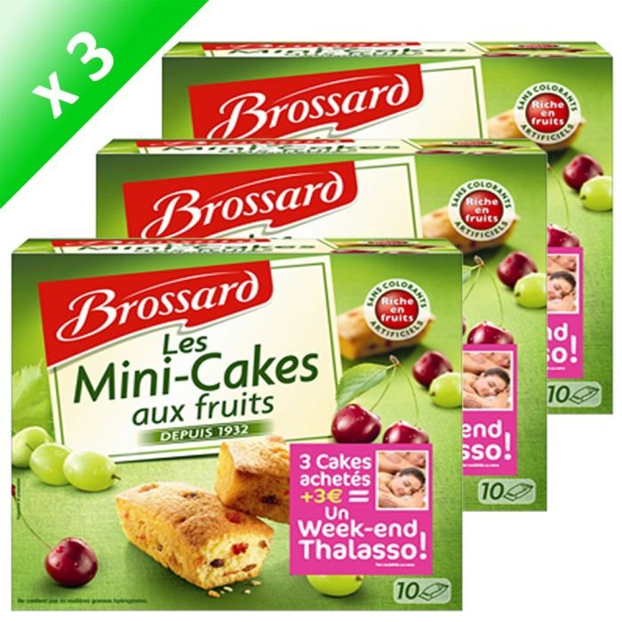 BROSSARD - 10 Mini-Cakes 300g (x3) - Cdiscount Au quotidien