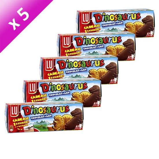 LU Dinosaurus Chocolat Au Lait 225g (x5) - Cdiscount Au quotidien