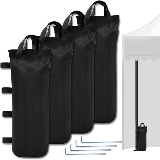 YSOOUA Sacs de Sable Poids pour Tonnelle Sac de Sable 4 Pièces Sacs de ...
