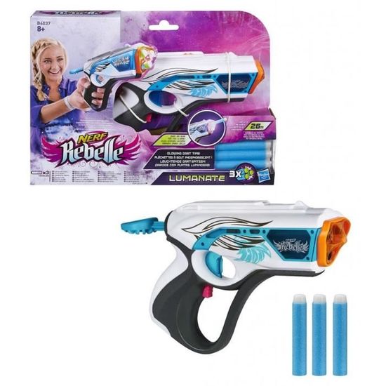 Nerf Rebelle Pistolet Éclipse Lumanate - Cdiscount Jeux - Jouets