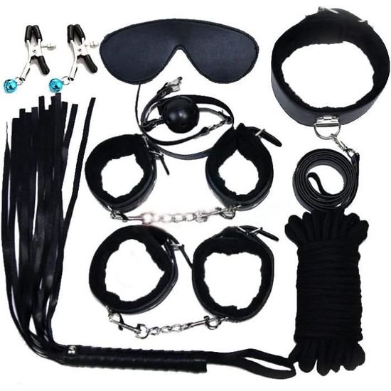 Pack De 7Pcs Réglable Cuir Sm Cosplay Set De Kit Vêtements Retenue ...