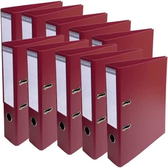 Carton de 10 Classeurs à levier A4,Dos de 70mm,Mécanique 75mm,32x29x7cm ...