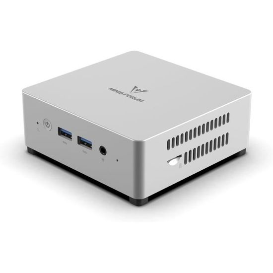 Un100L Mini Pc,Processeur Intel N100 4 Cœurs-4 Threads Jusqu'À 3,4 Ghz,16 Go Lpddr5 512 Go Pcie3 ...