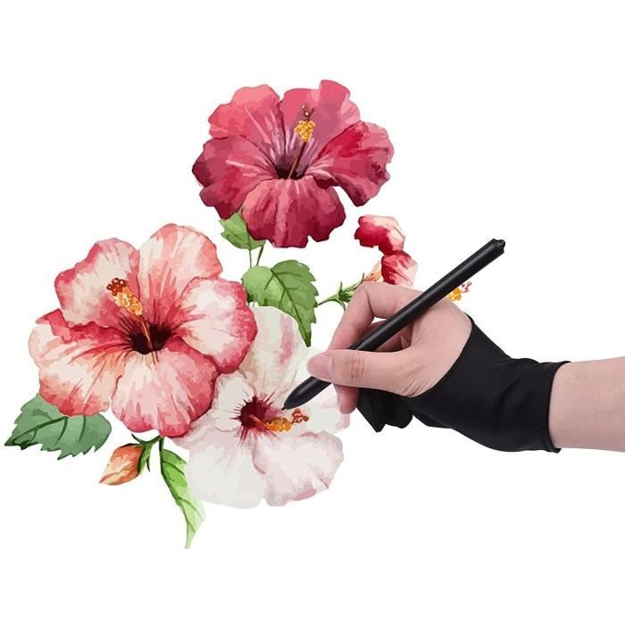 Gant de dessin pour tablette graphique Gant de dessin de taille libre a ...