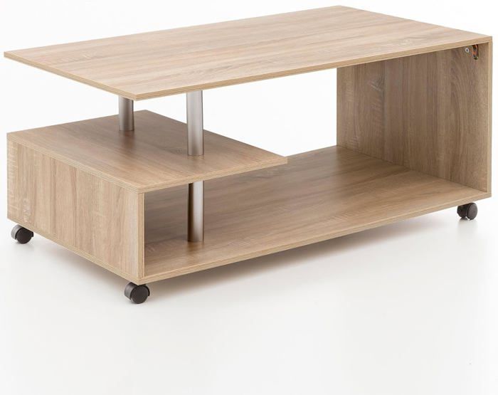 WOHNLING Table Basse Design WL5.735 105 x 48,5 x 60 cm Sonoma Rotatif à ...