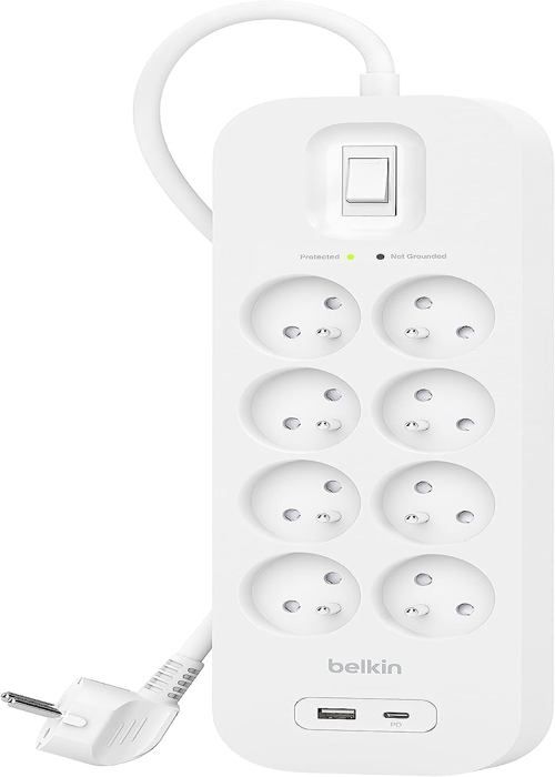 Multiprise Parafoudre Avec Usb 8 Prises (Montage Mural,Cordon D ...