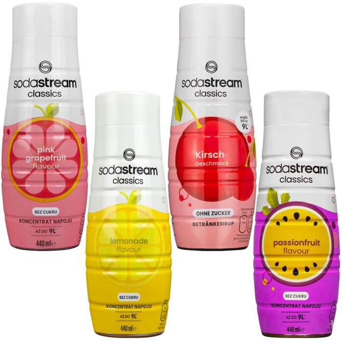 Pack Sirop SodaStream - SodaStream - Zero Sucre - Pamplemousse Citron ...