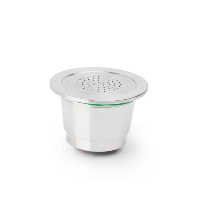 Capsule de café réutilisable rechargeable d'acier inoxydable avec la ...