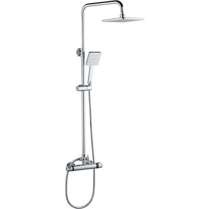 Système De Douche Avec Thermostat, Douchette Carrée Avec Robinet ...