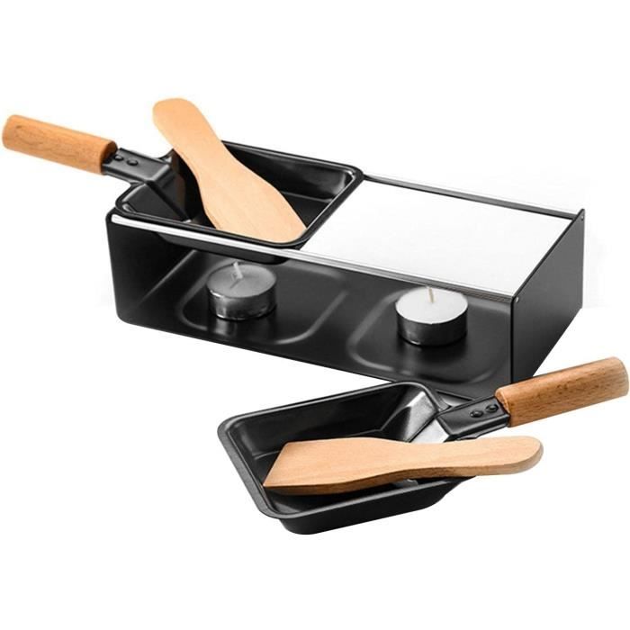 LIWI-Ensemble de raclettes à fromage avec poignée en bois, mini ...