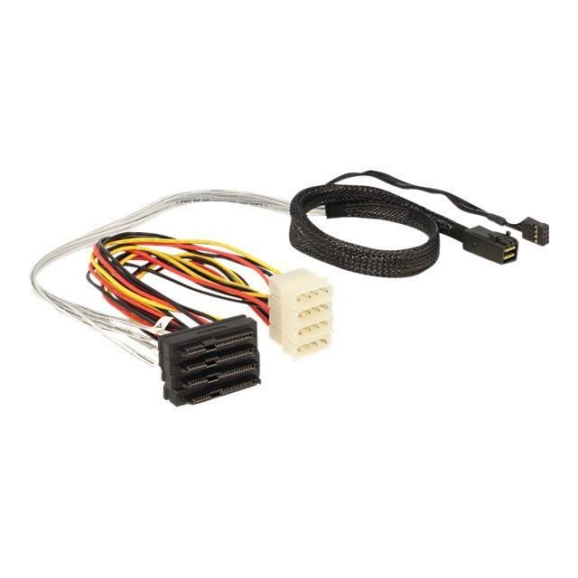 Câble Mini SAS HD - DELOCK - 83390 - 50 cm - 4 x SAS 29p SFF 8482 ...