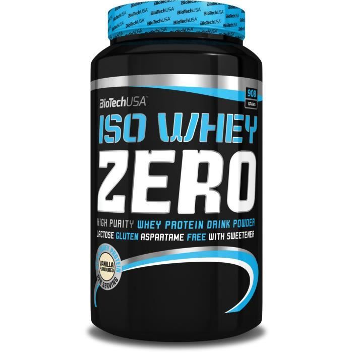 Iso Whey Zero 908g TIRAMISU Proteine ISOLATE Biotech USA - Cdiscount Sport