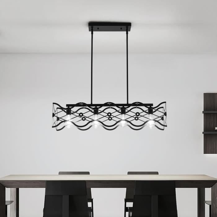 Ganeed Lampes Suspendues Longue Lanterne Industrielle 90 Cm Suspension ...