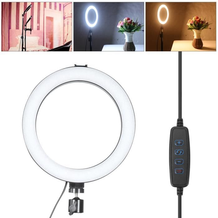 Ring Light Set 8 Inch Dimmable LED Ring Fill Light USB Camera Video ...