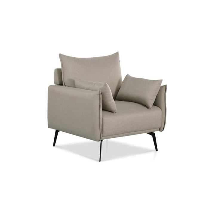 Fauteuil 1 Place Beige