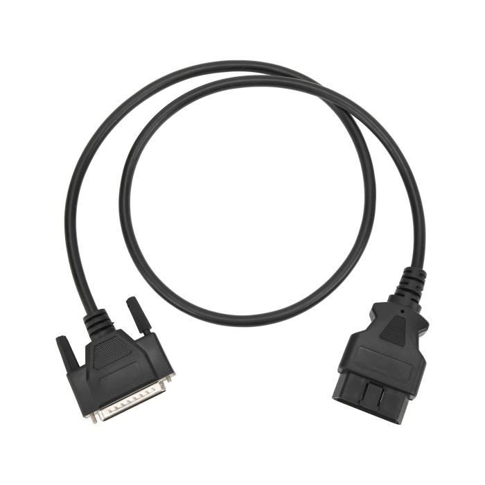 Dioche prise OBD2 Adaptateur de câble de diagnostic OBD2 mâle à DB25 ...