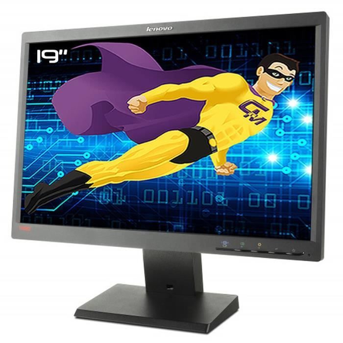 Ecran PC Pro 19" LENOVO LT1952pwD 03X7911 LCD TFT VGA DVI DisplayPort ...