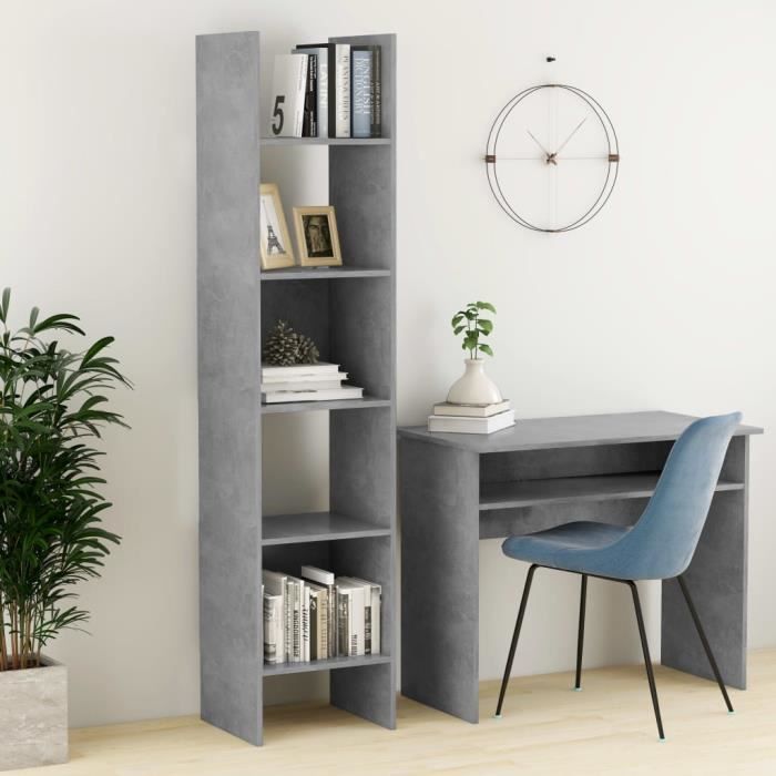 6970ROMAN® Bibliothèque Rétro Design,Meuble Étagère de Rangement ...